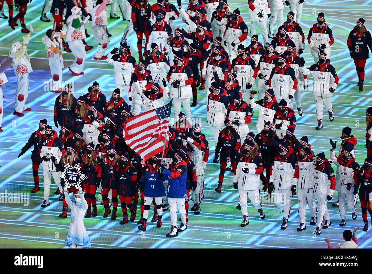 United States of America Delegation (USA), FEBRUARY 4, 2022 : Beijing ...