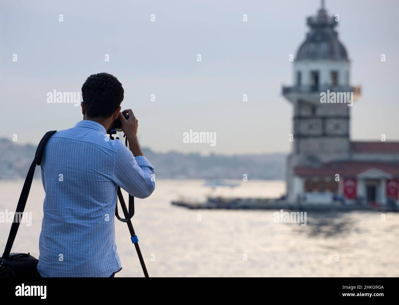 Back view of man taking picture of hi-res stock photography and images ...