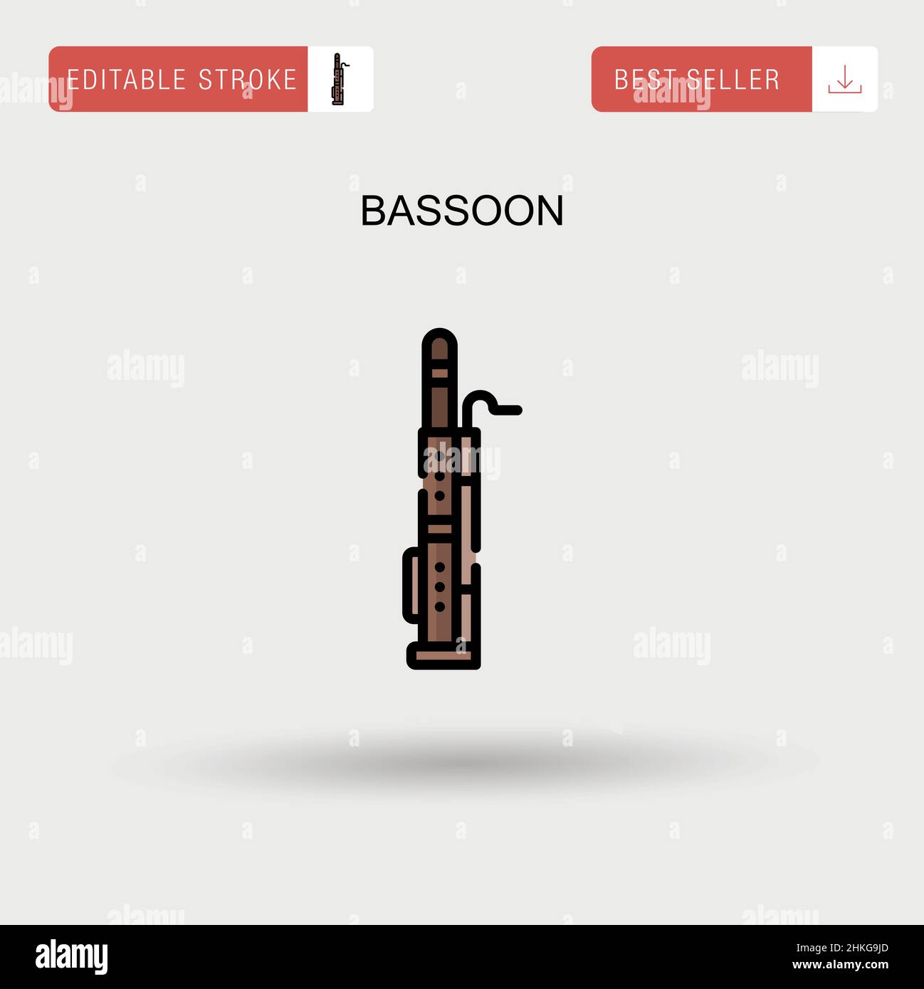 Cartoon illustration flute musical instrument Stock Vector Images - Alamy