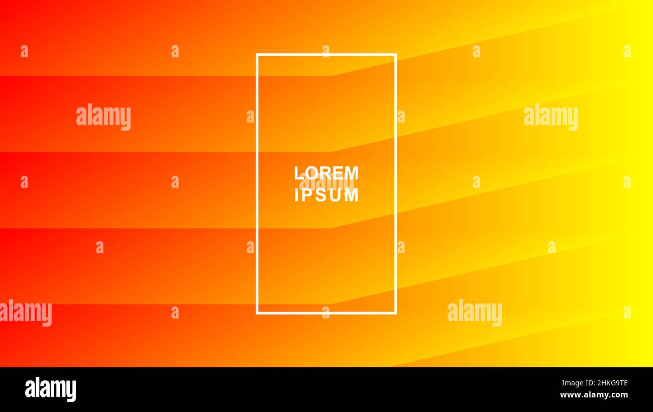 Abstract background of orange color wrapped rectangular lines Stock ...