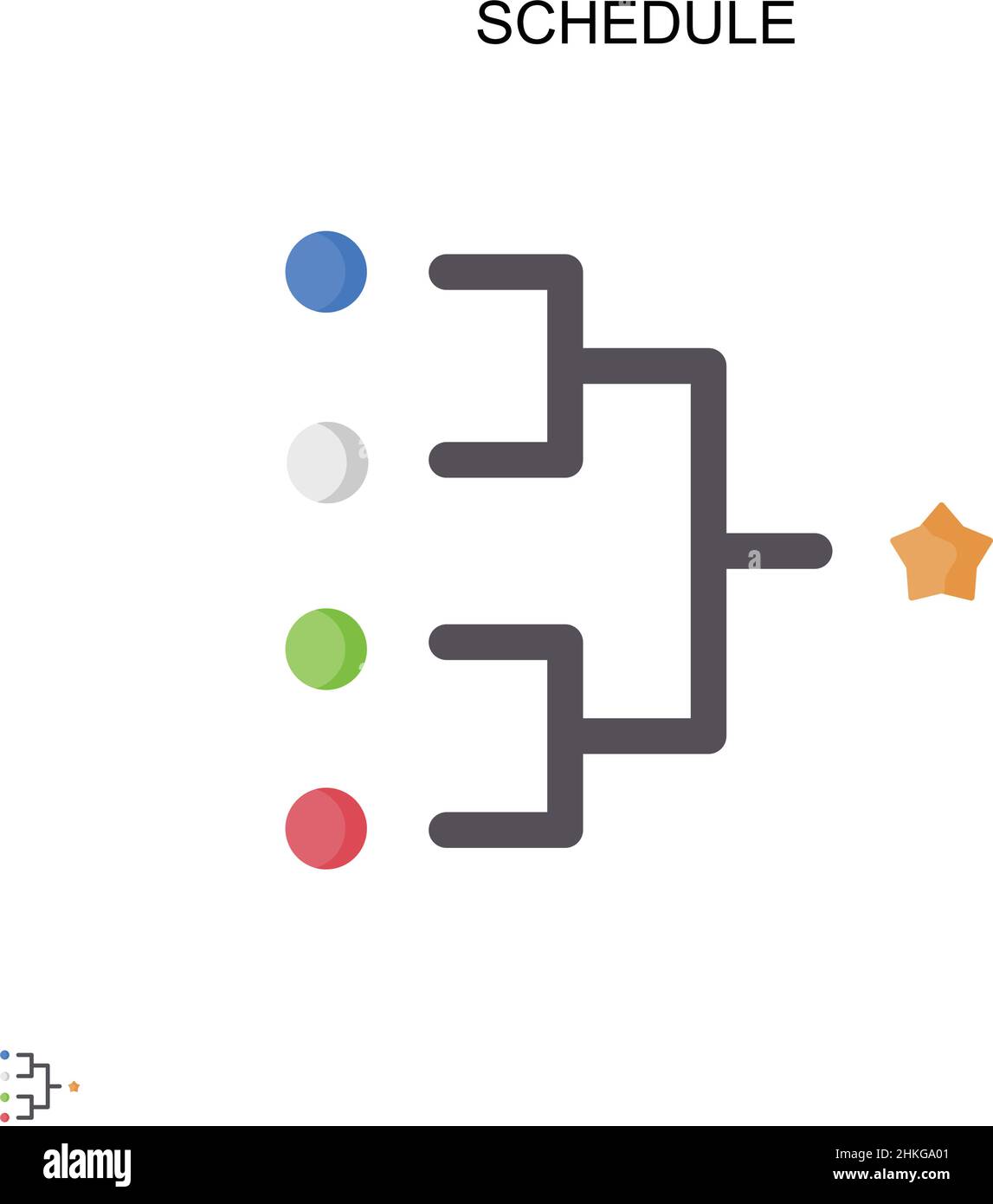 Schedule Simple vector icon. Illustration symbol design template for ...