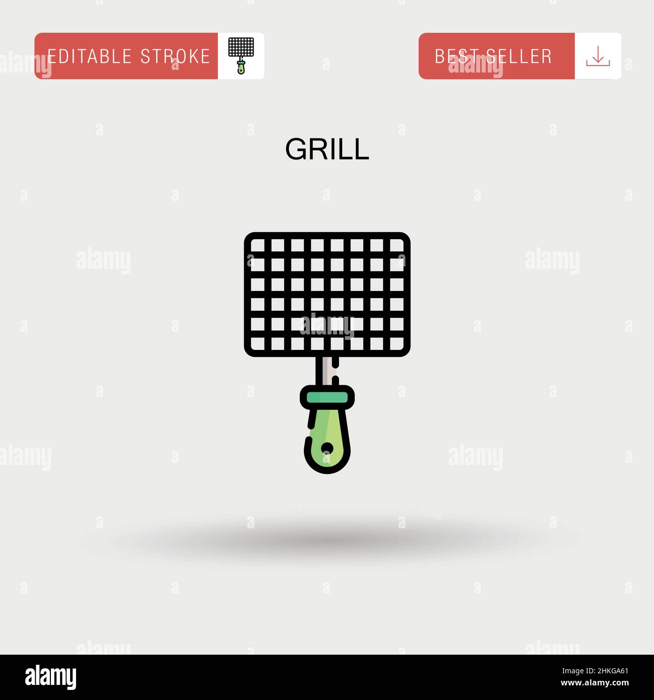 Grill Simple vector icon Stock Vector Image & Art - Alamy