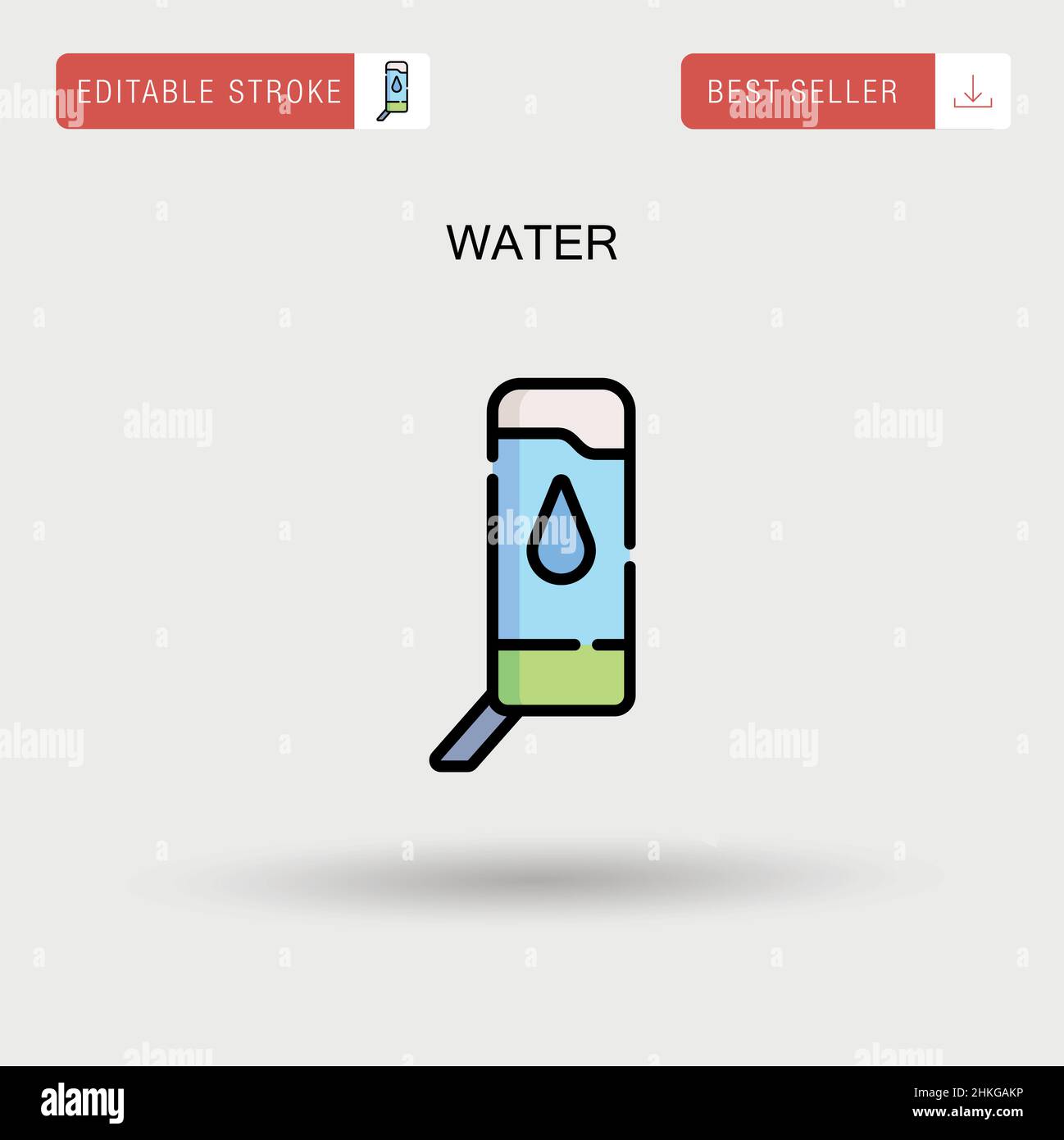 Water Simple vector icon Stock Vector Image & Art - Alamy