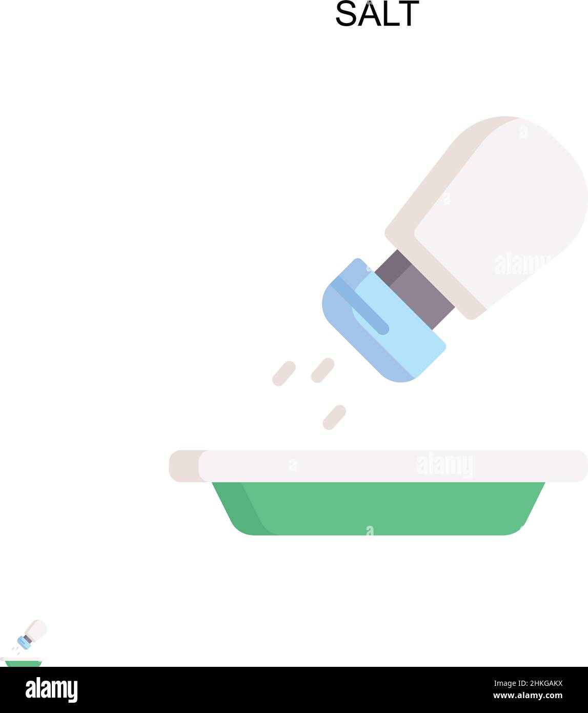 Salt Simple vector icon. Illustration symbol design template for web ...