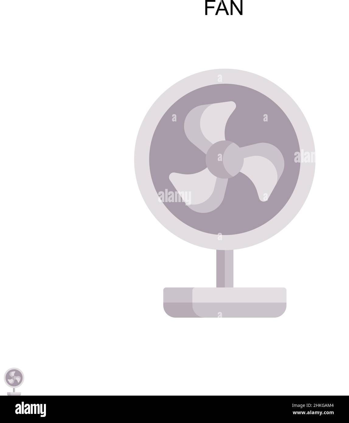 Fan Simple vector icon. Illustration symbol design template for web ...