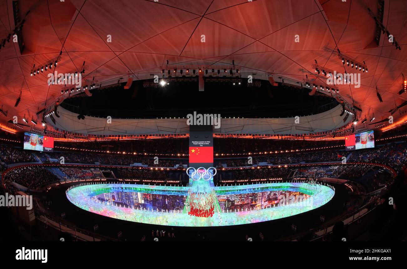 Beijing, China. 4th Feb, 2022. The Olympic delegation of the People's ...