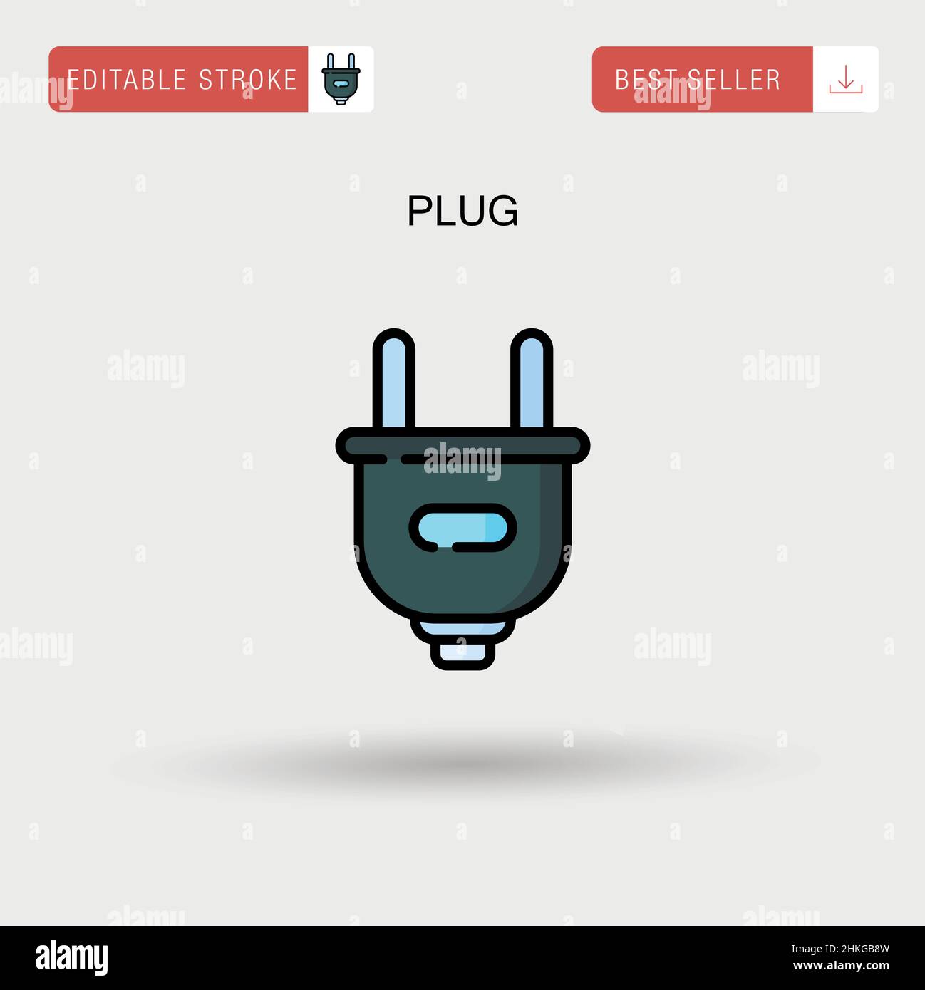 Plug Simple vector icon Stock Vector Image & Art - Alamy