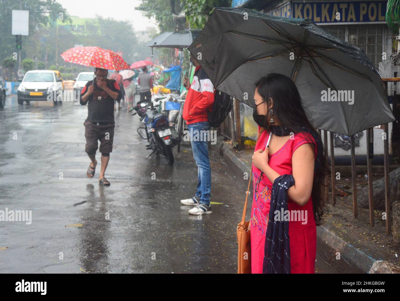 Kolkata, West Bengal, India. 4th Feb, 2022. Heavy rainfall before ...