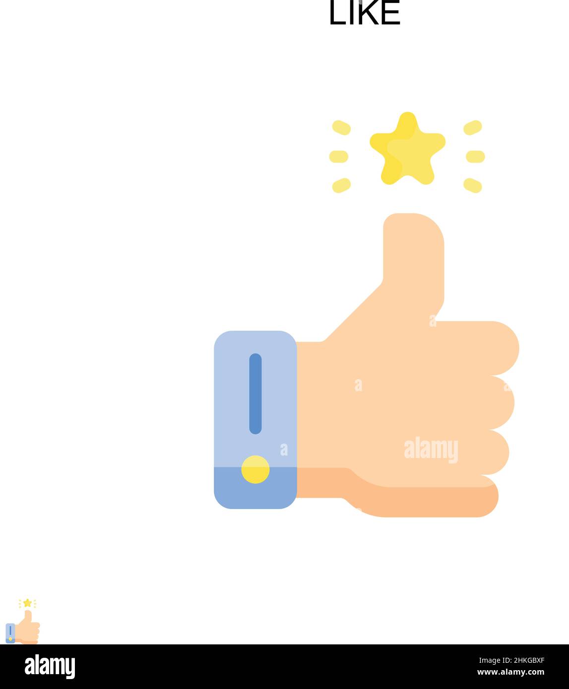 Facebook like button Cut Out Stock Images & Pictures - Alamy
