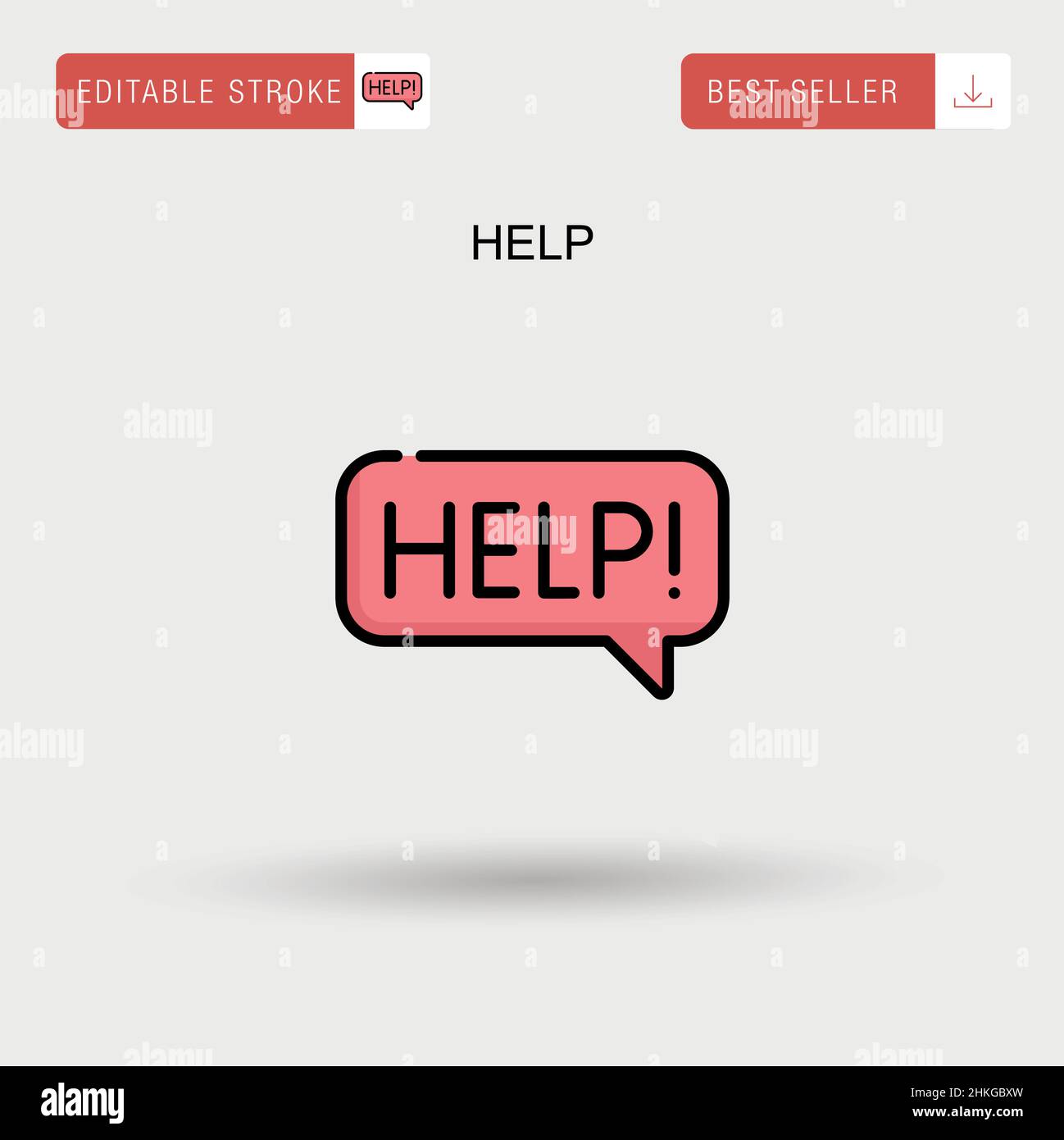 Help Simple vector icon Stock Vector Image & Art - Alamy