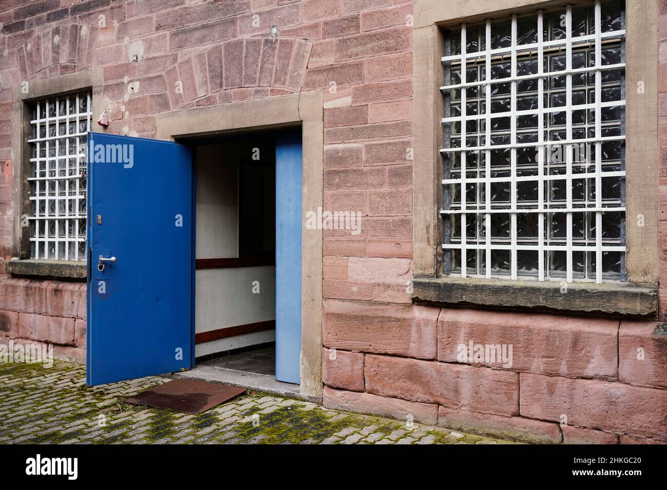 Heidelberg, Germany. 03rd Feb, 2022. A door on a building of the former ...