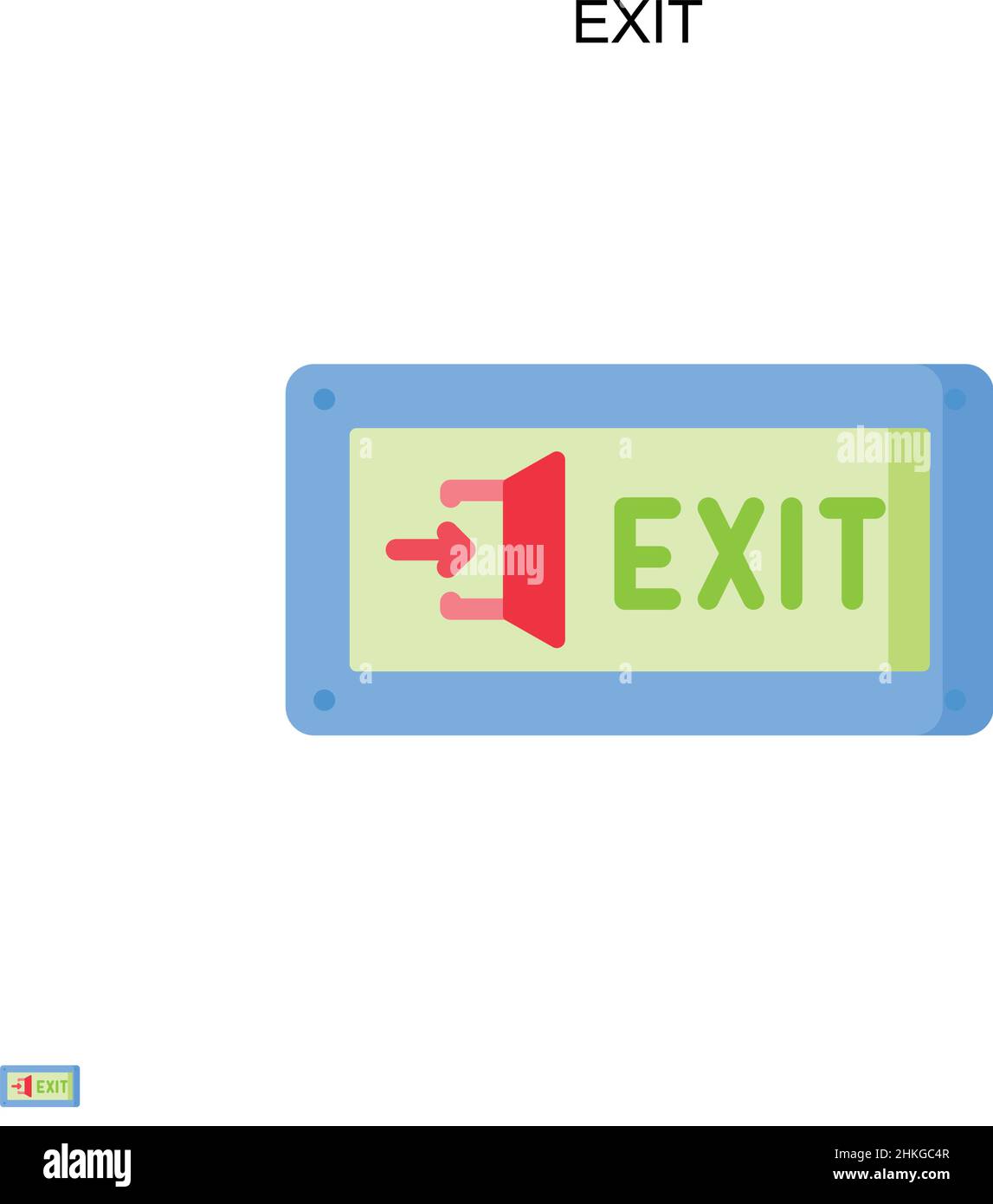 Exit Simple vector icon. Illustration symbol design template for web ... Exit Simple vector icon. Illustration symbol design template for web ...