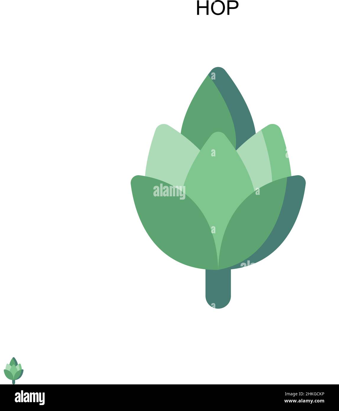 Hop Simple vector icon. Illustration symbol design template for web ...