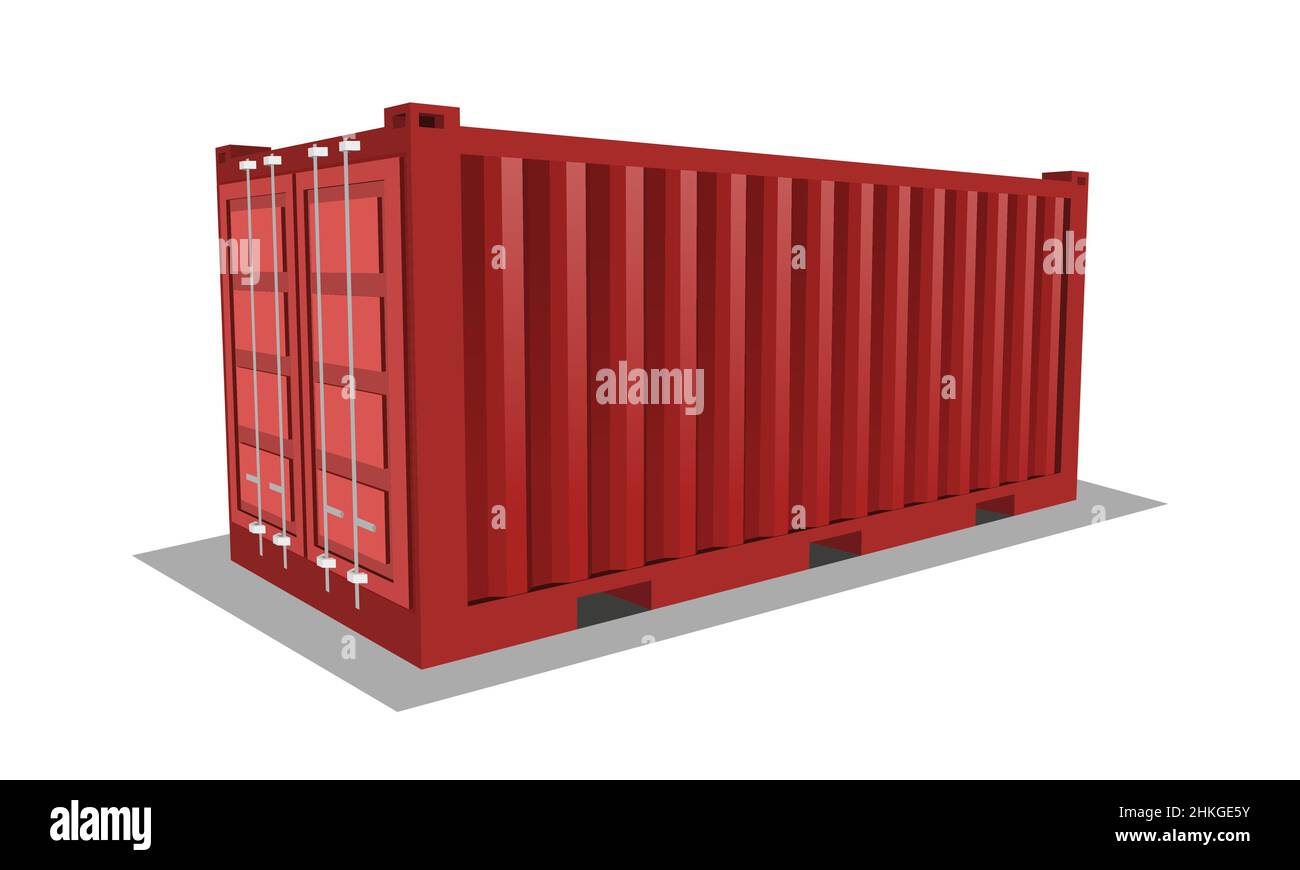 Large metal storage container Stock Vector Images - Alamy