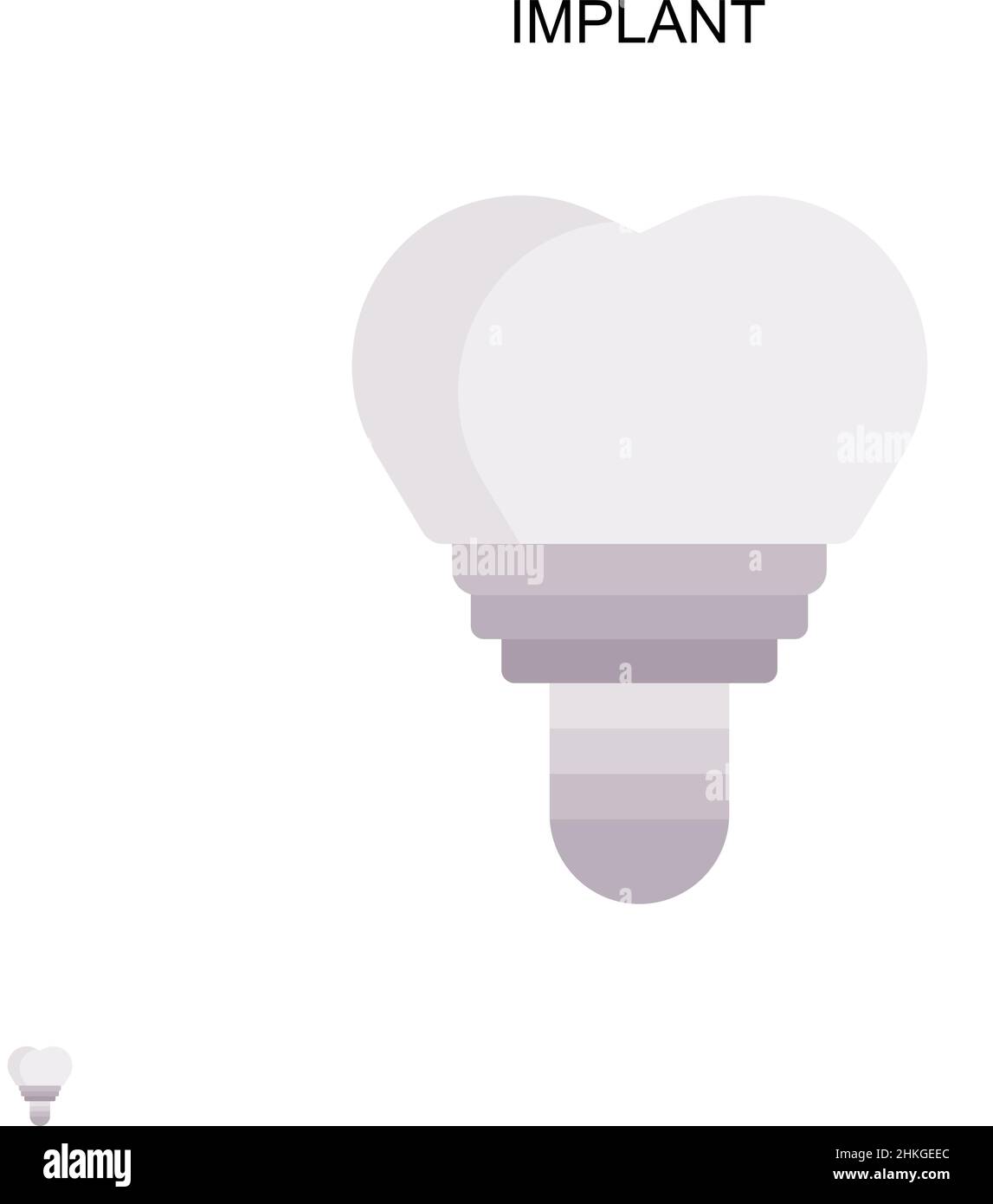 Implant Simple vector icon. Illustration symbol design template for web ...