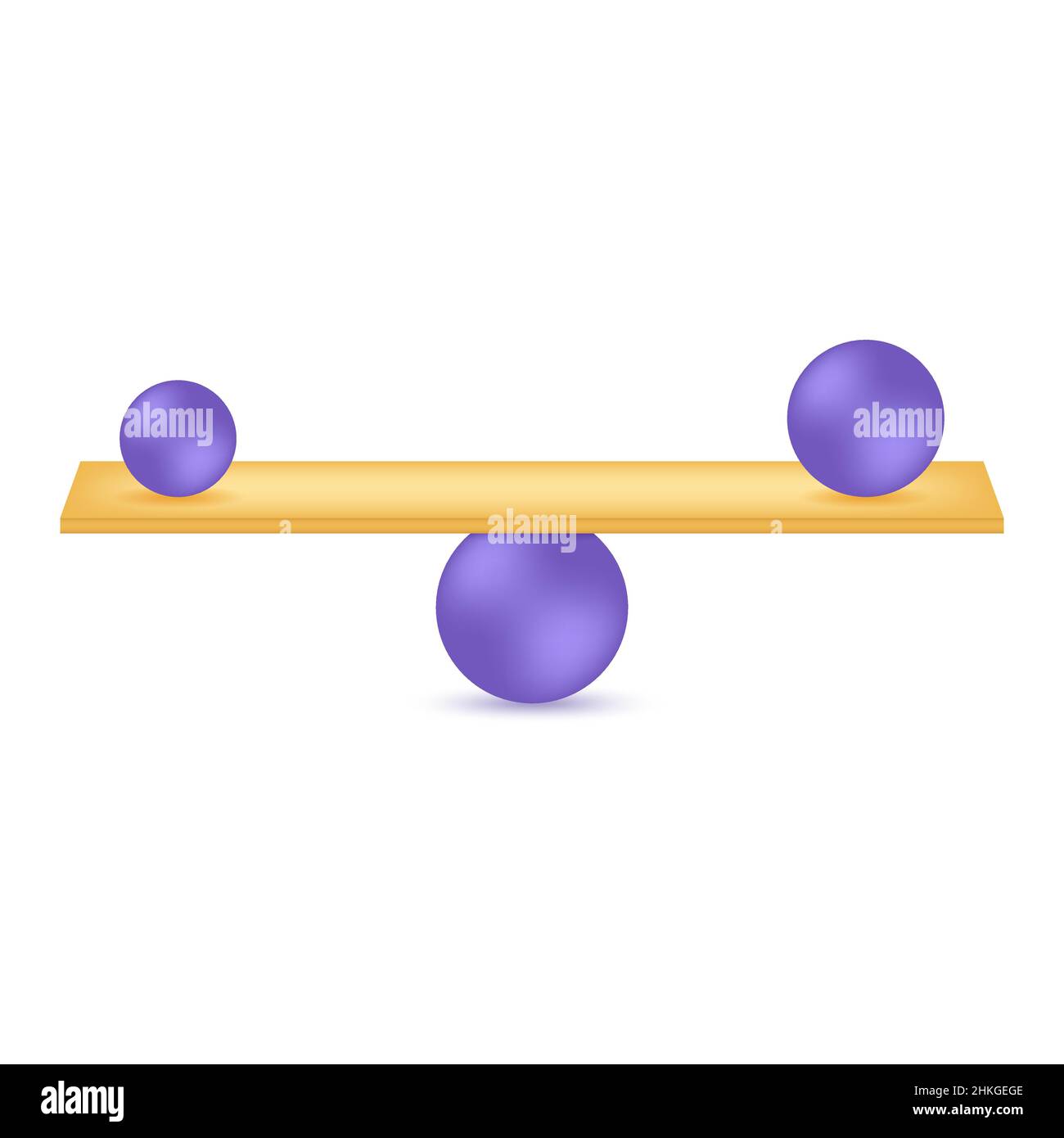 Spheres balancing on seesaw Stock Vector Image & Art - Alamy