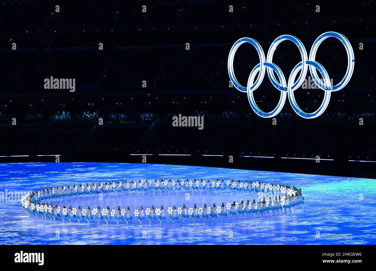 Beijing, China. 4th Feb, 2022. Artists perform during the opening ...