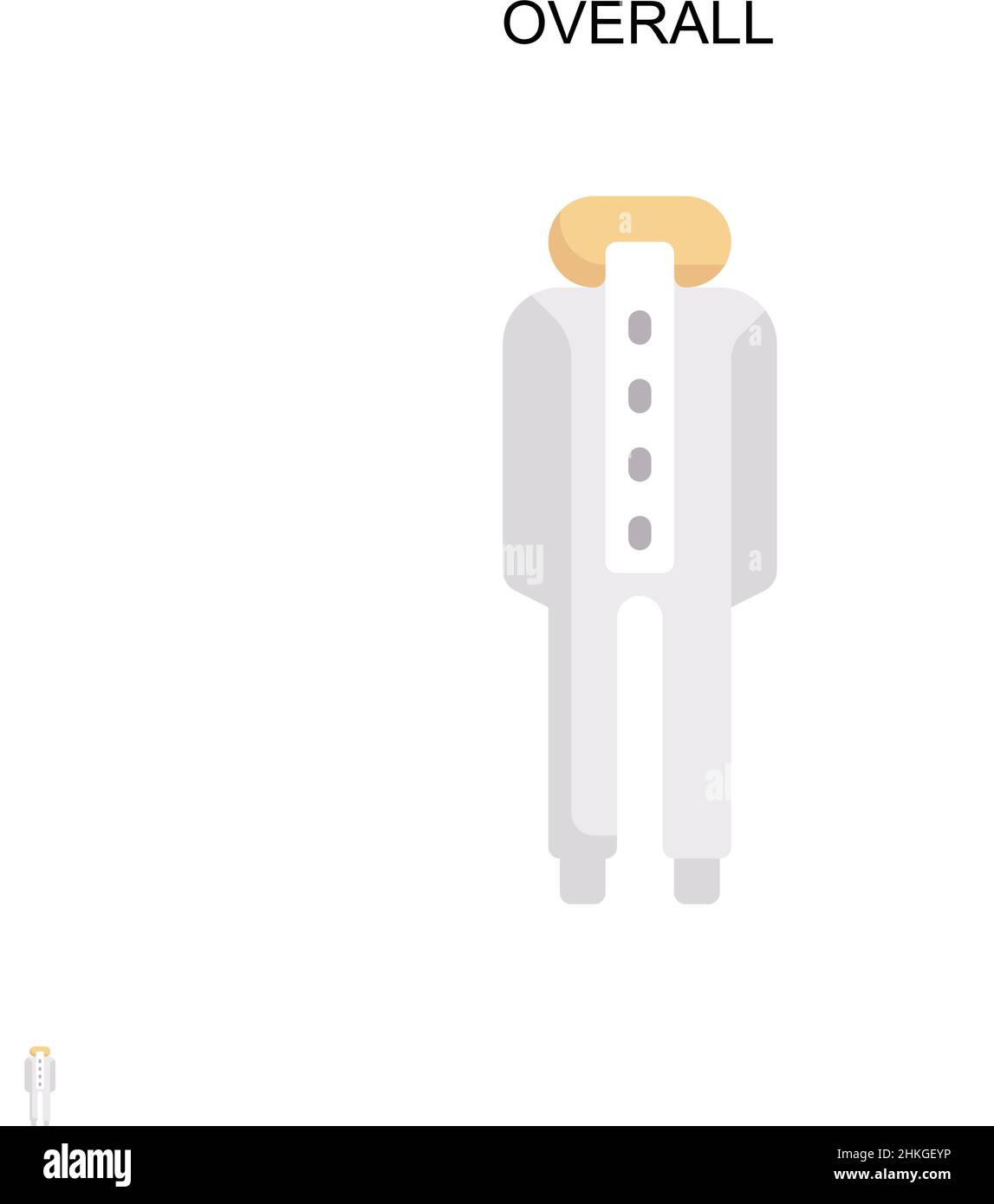 Overall Simple vector icon. Illustration symbol design template for web ...