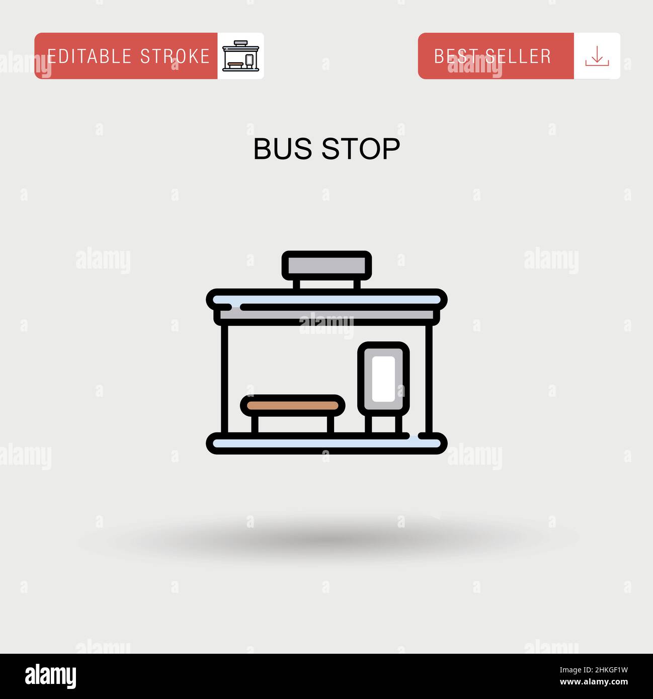 Bus stop sign board Stock Vector Images - Alamy