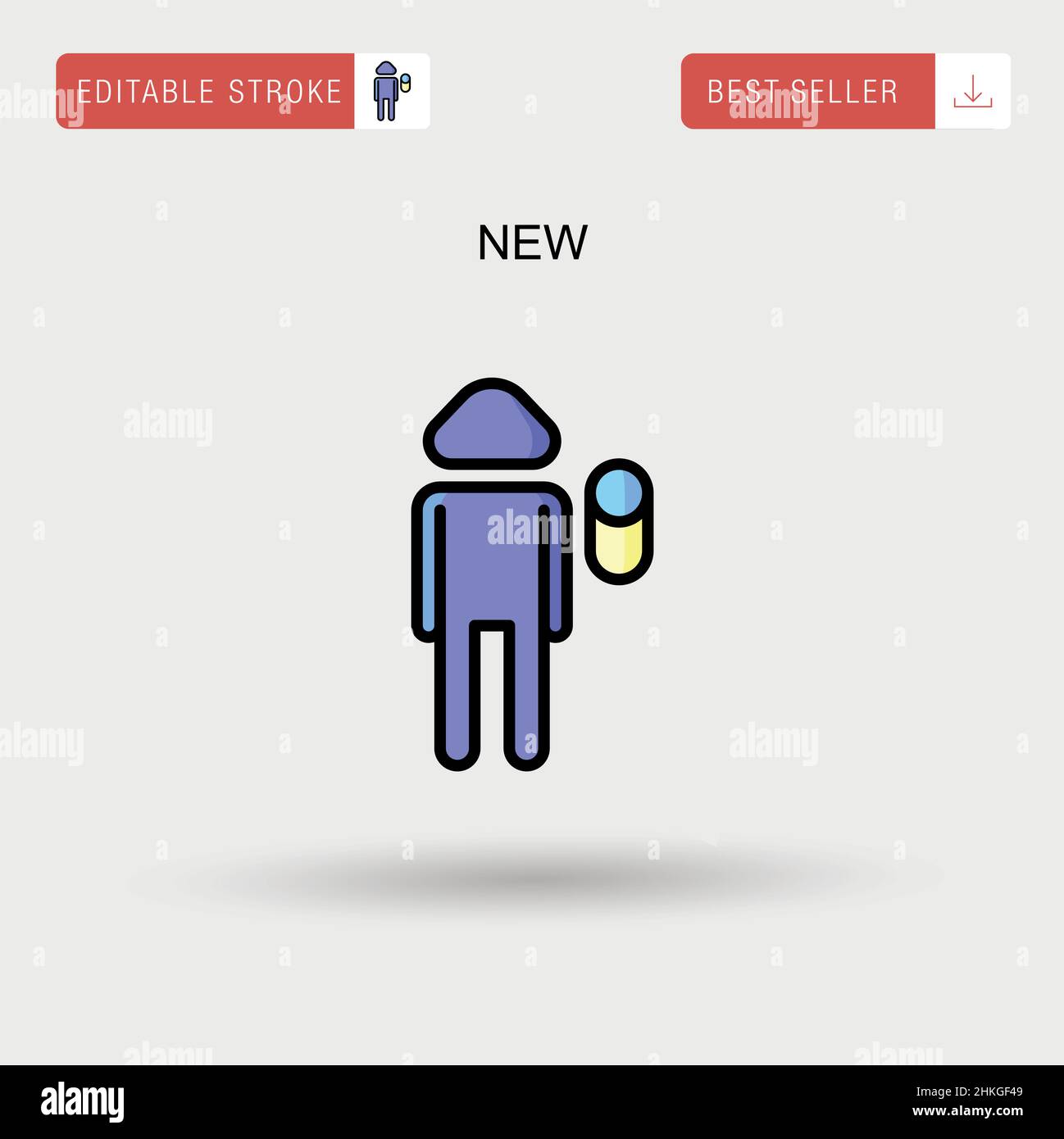 New Simple vector icon Stock Vector Image & Art - Alamy