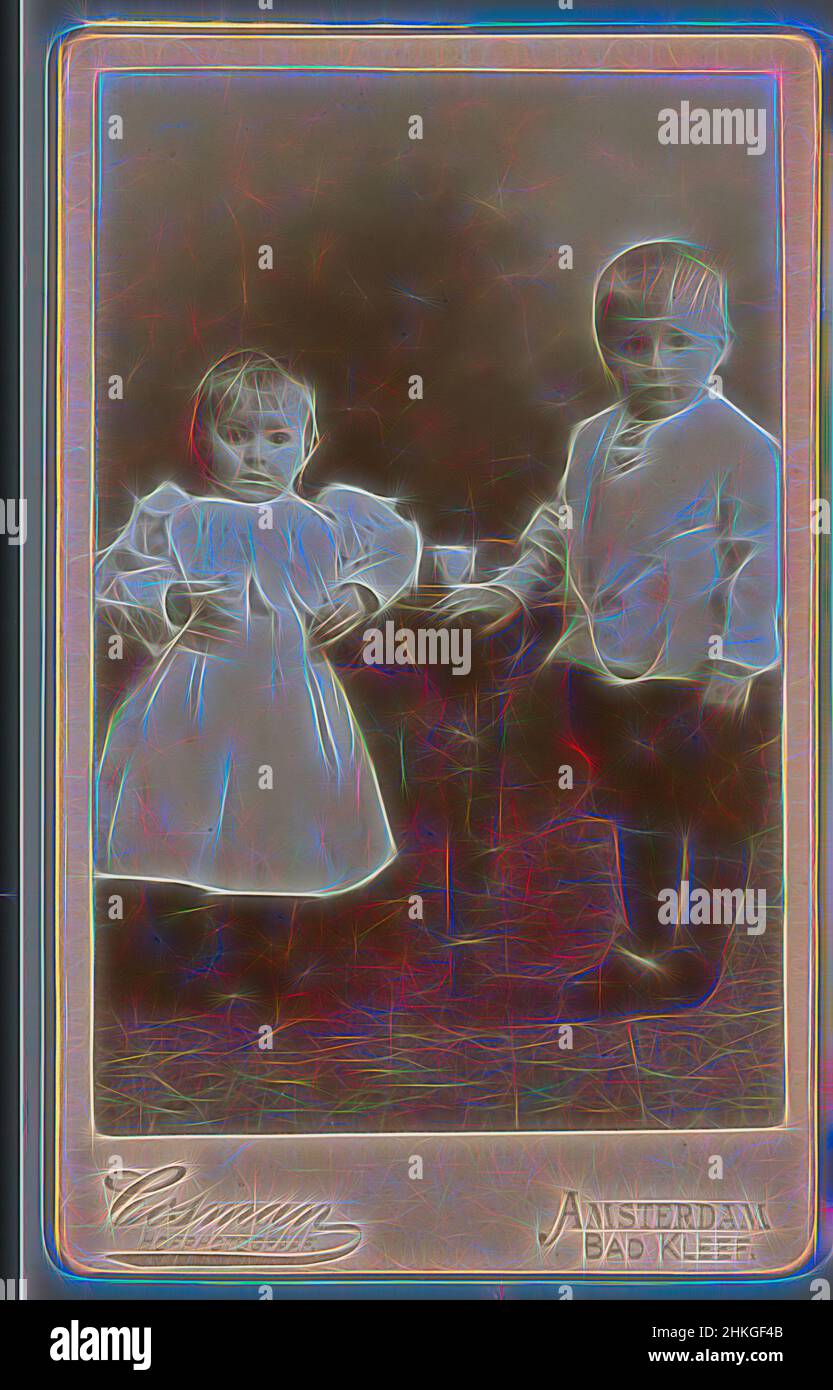 Inspired by Portrait of two unknown children at a table with crockery ...