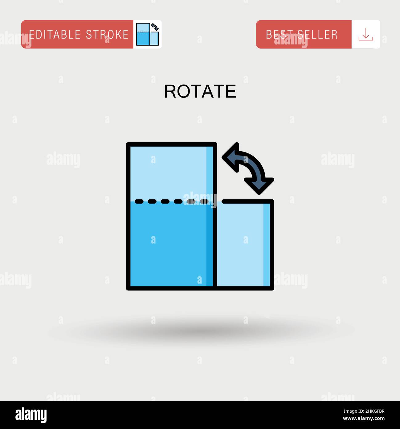 Rotate Simple vector icon Stock Vector Image & Art - Alamy