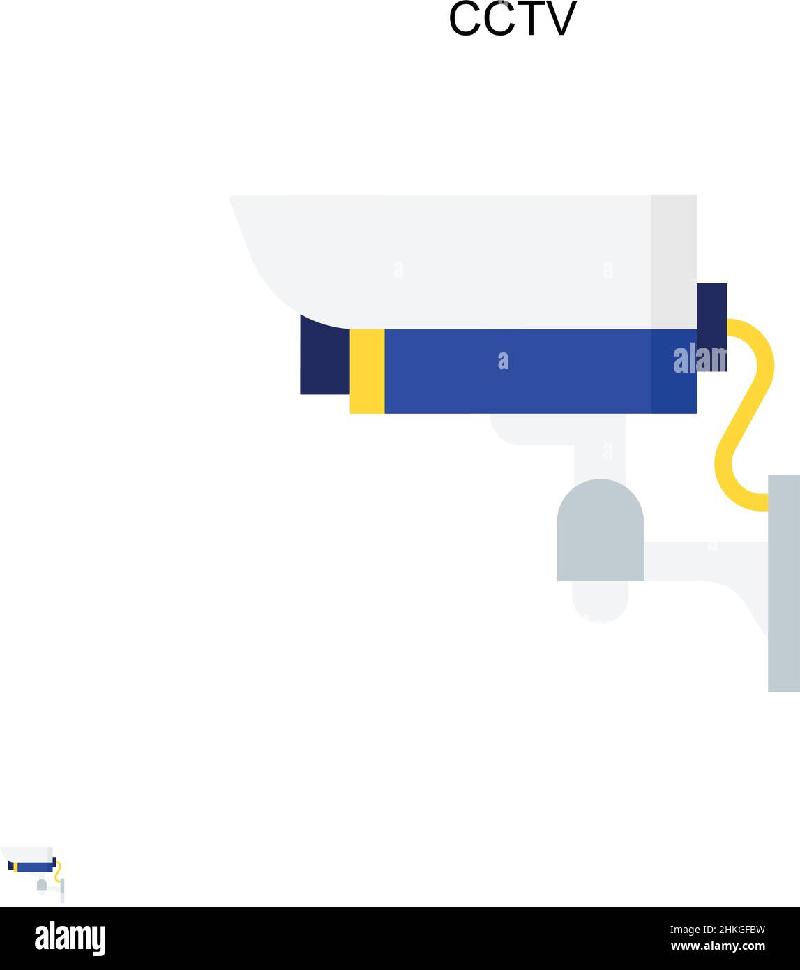 Cctv Simple vector icon. Illustration symbol design template for web ...