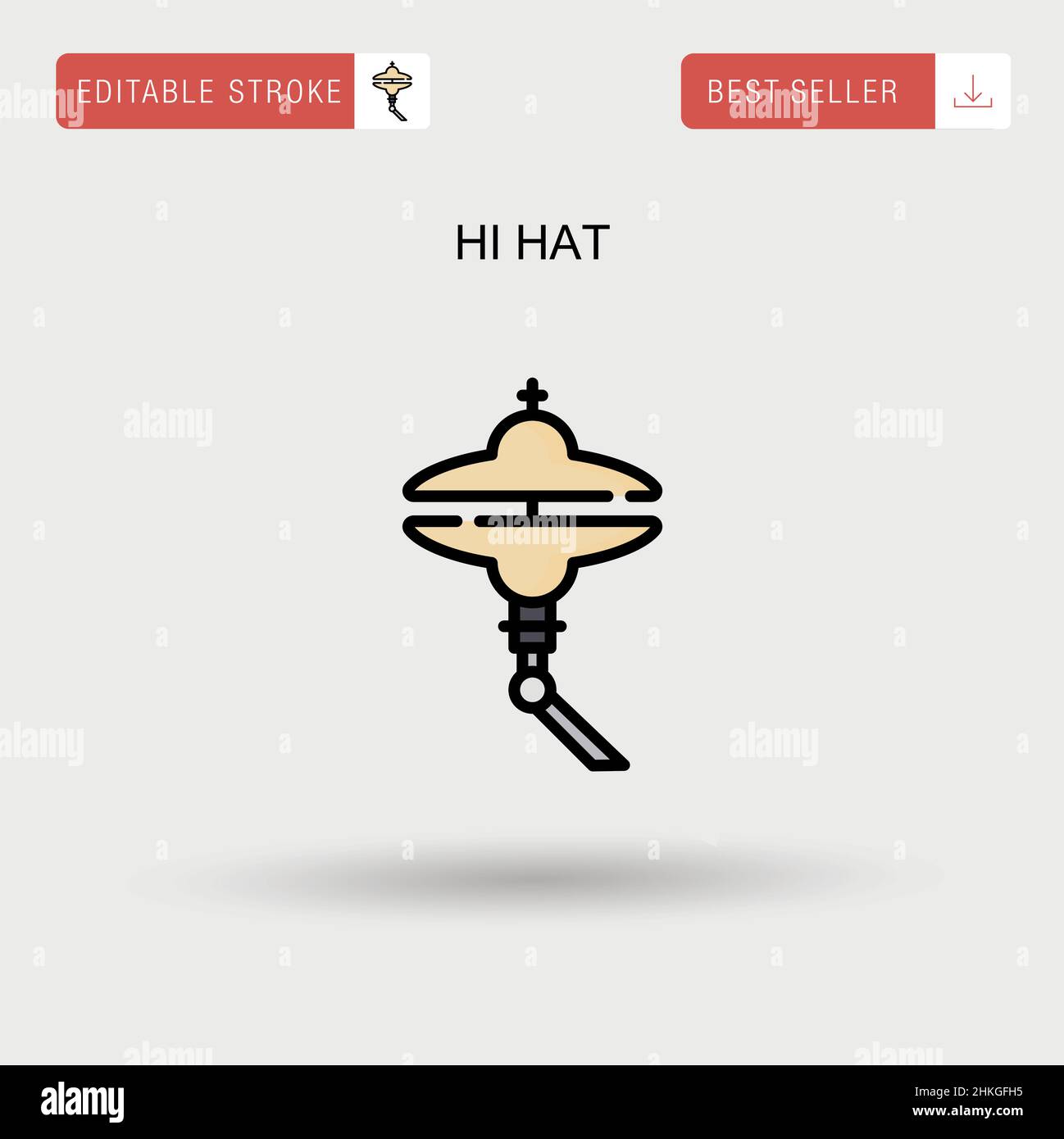 Metal cymbal Stock Vector Images - Alamy