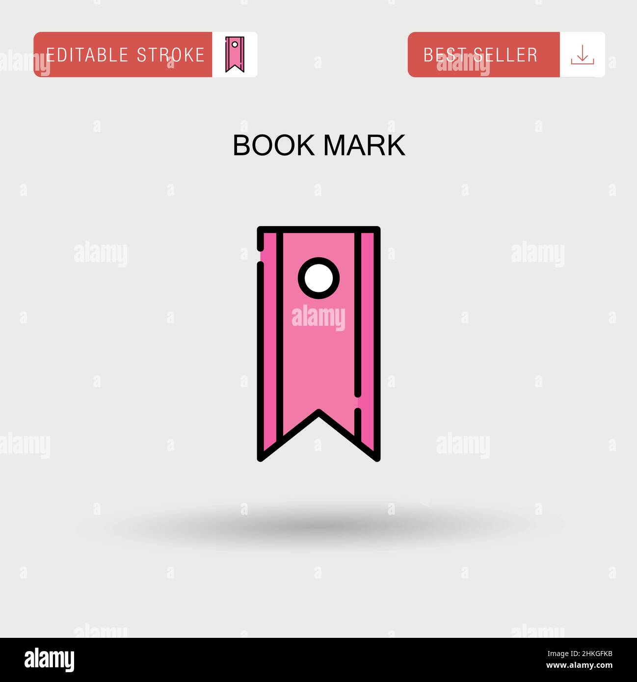 Book mark Simple vector icon Stock Vector Image & Art - Alamy