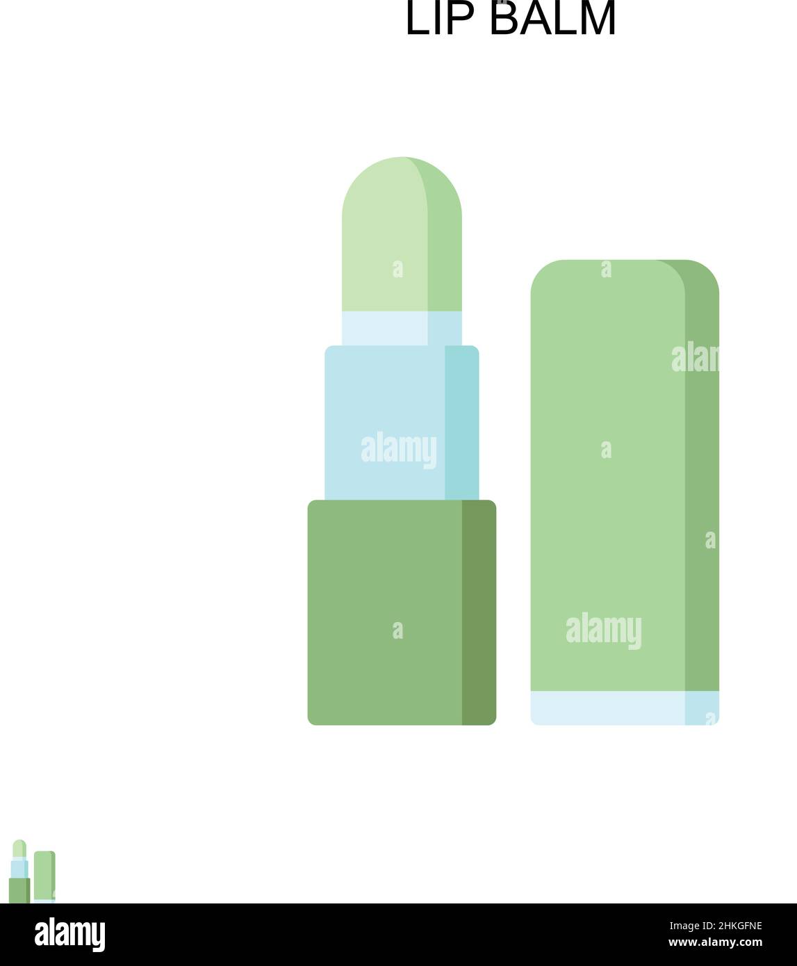 Lip balm Simple vector icon. Illustration symbol design template for ...