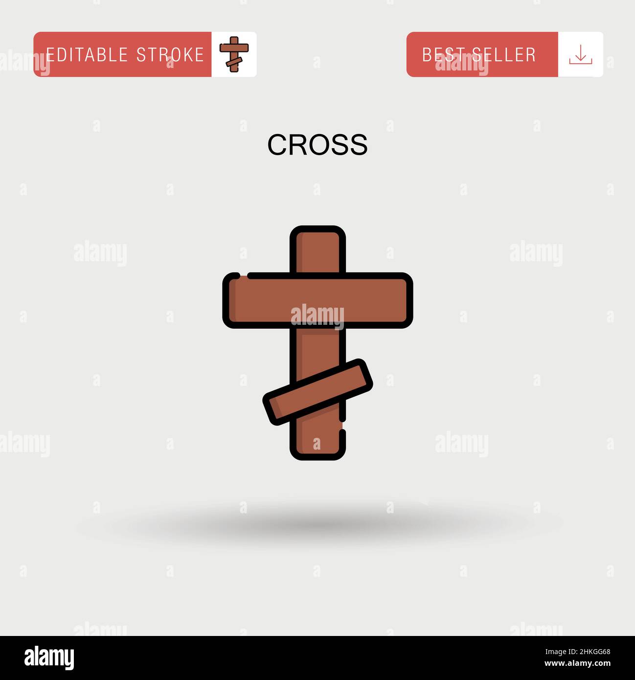 Cross Simple vector icon Stock Vector Image & Art - Alamy