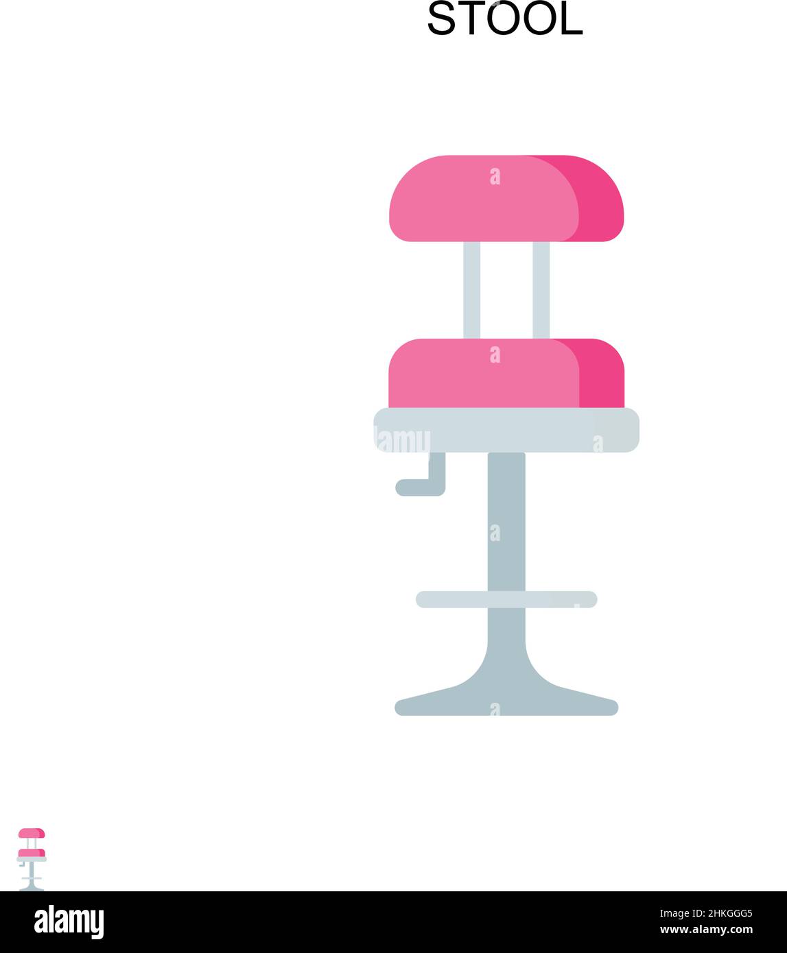 Round bar stool hi-res stock photography and images - Alamy