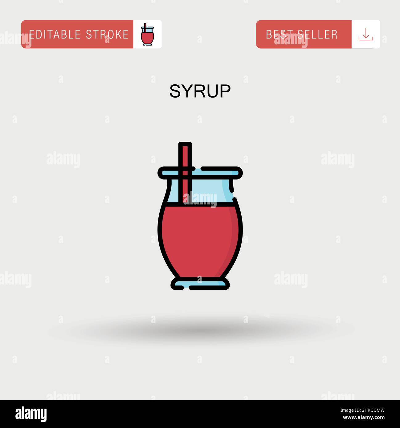 Syrup Simple vector icon Stock Vector Image & Art - Alamy
