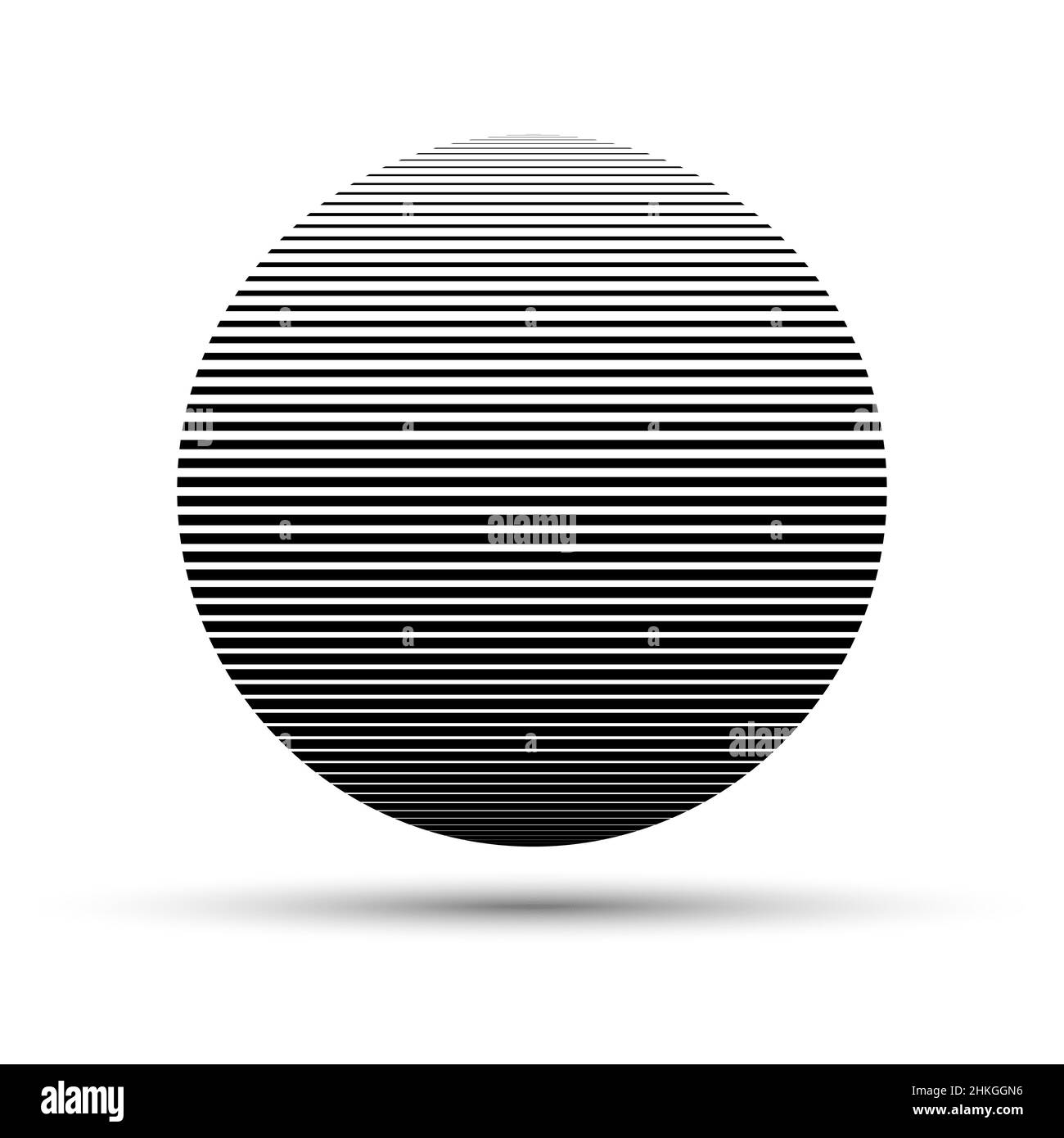Black round shape. Abstract logo design. Vector illustration. Circles ...