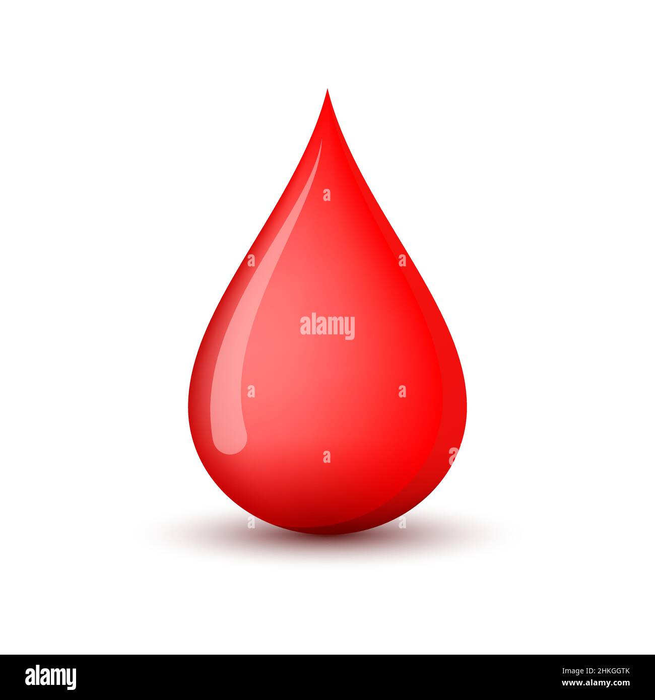 Red blood drop icon. Vector illustration. The concept of donating blood ...