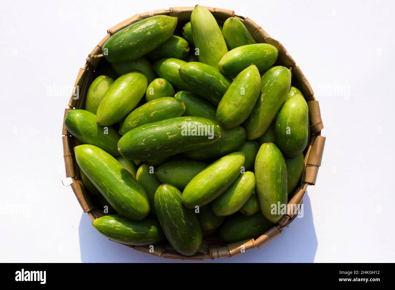 Ivy gourd or scarlet gourds known as Tindora or Ghola, green vegetables ...