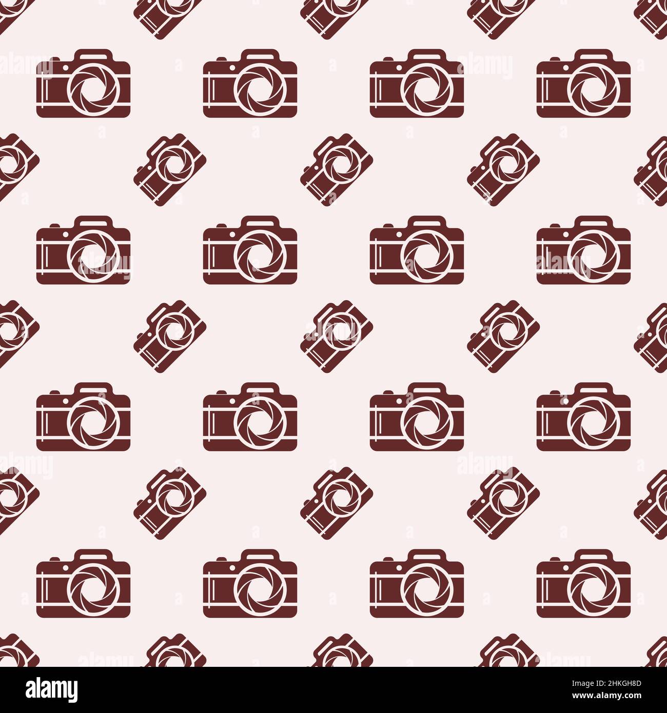 Seamless background with photo cameras. Vector illustration. Abstract ...