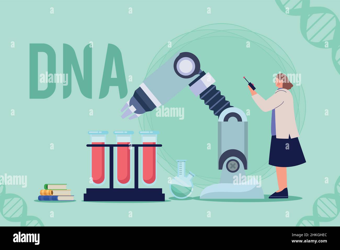 Female scientist robotic hand hi-res stock photography and images - Alamy