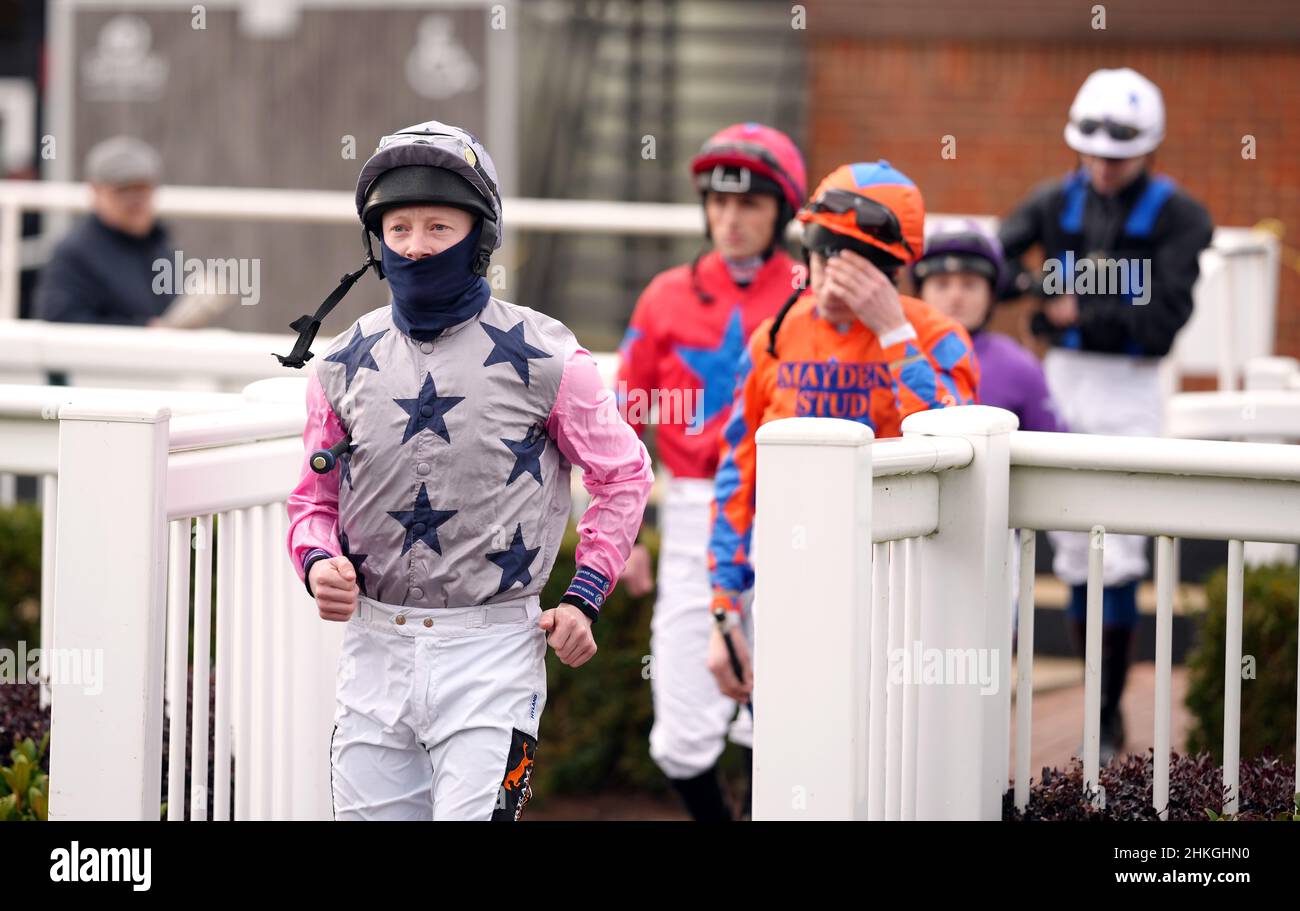 Jockey William Carson at Lingfield Park Racecourse, Surrey. Picture ...