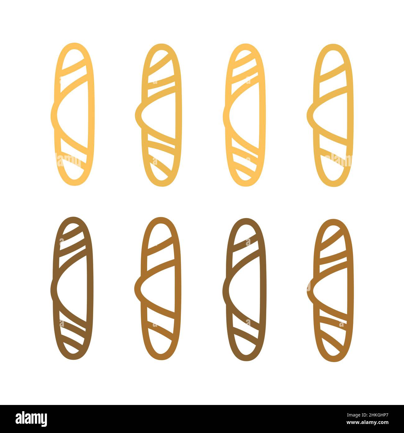 Outline breakfast roll - vector illustration Stock Vector Image & Art ...