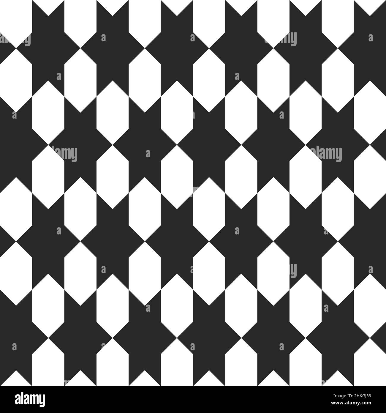 Seamless geometric black banner. Vector illustration. Black and white ...