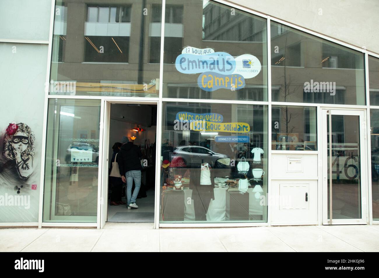 France, Paris, 2022-02-04. Inauguration of the first Emmaus Campus, a ...