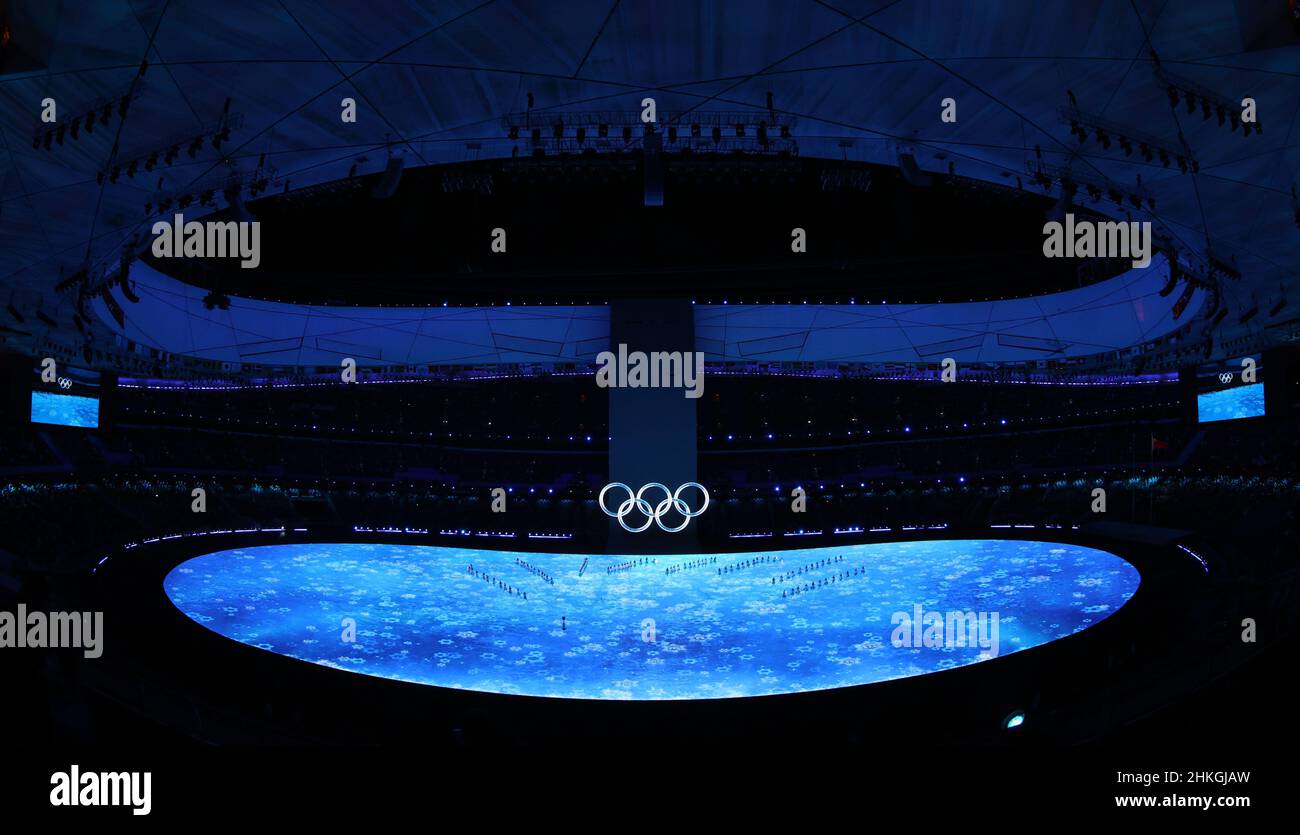 Beijing, China. 4th Feb, 2022. Artists perform during the opening ...