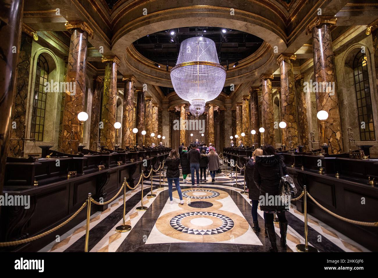 Leavesden, UK - January 9th 2022: The impressive set of Gringotts ...