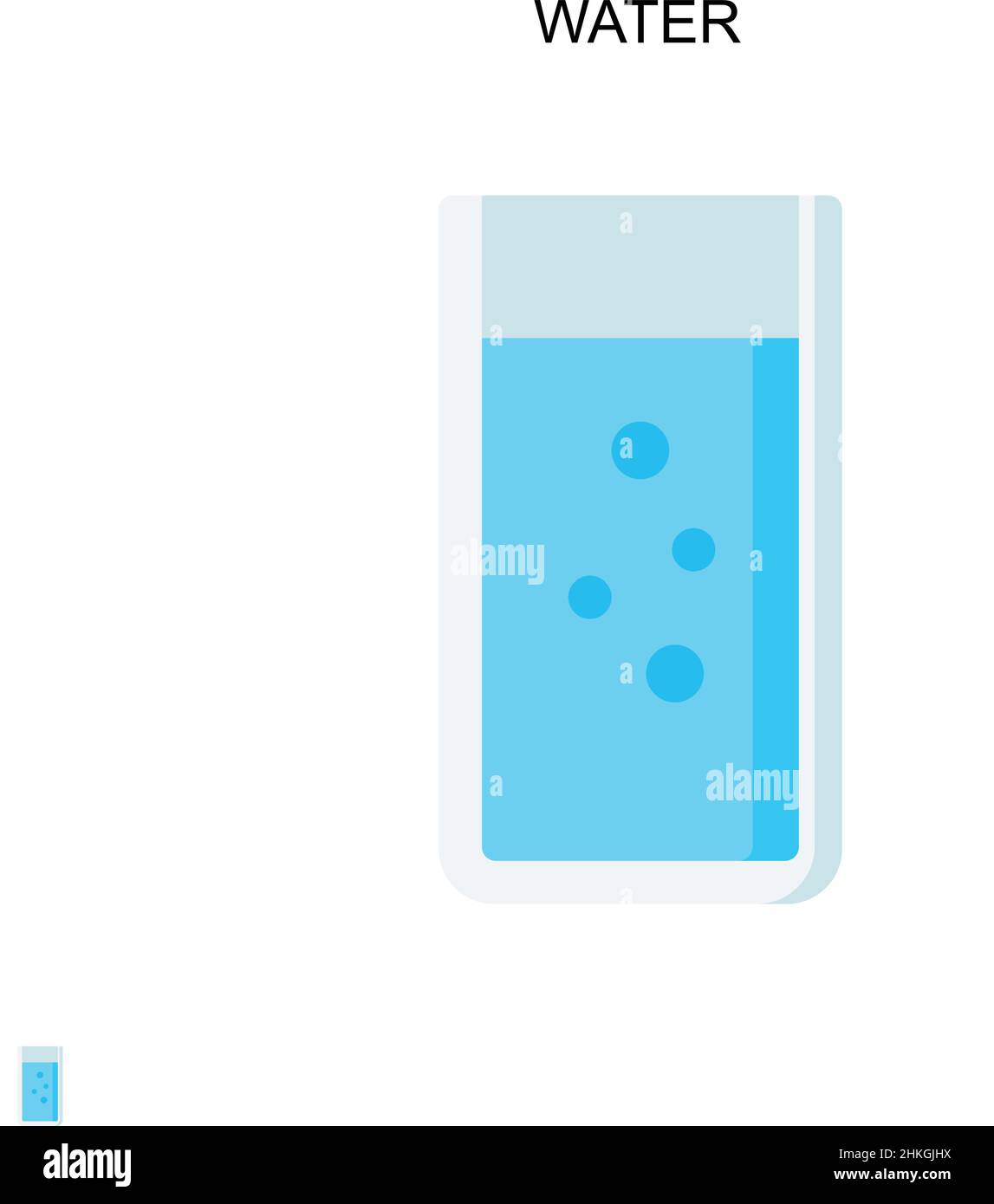 Water Simple vector icon. Illustration symbol design template for web ...