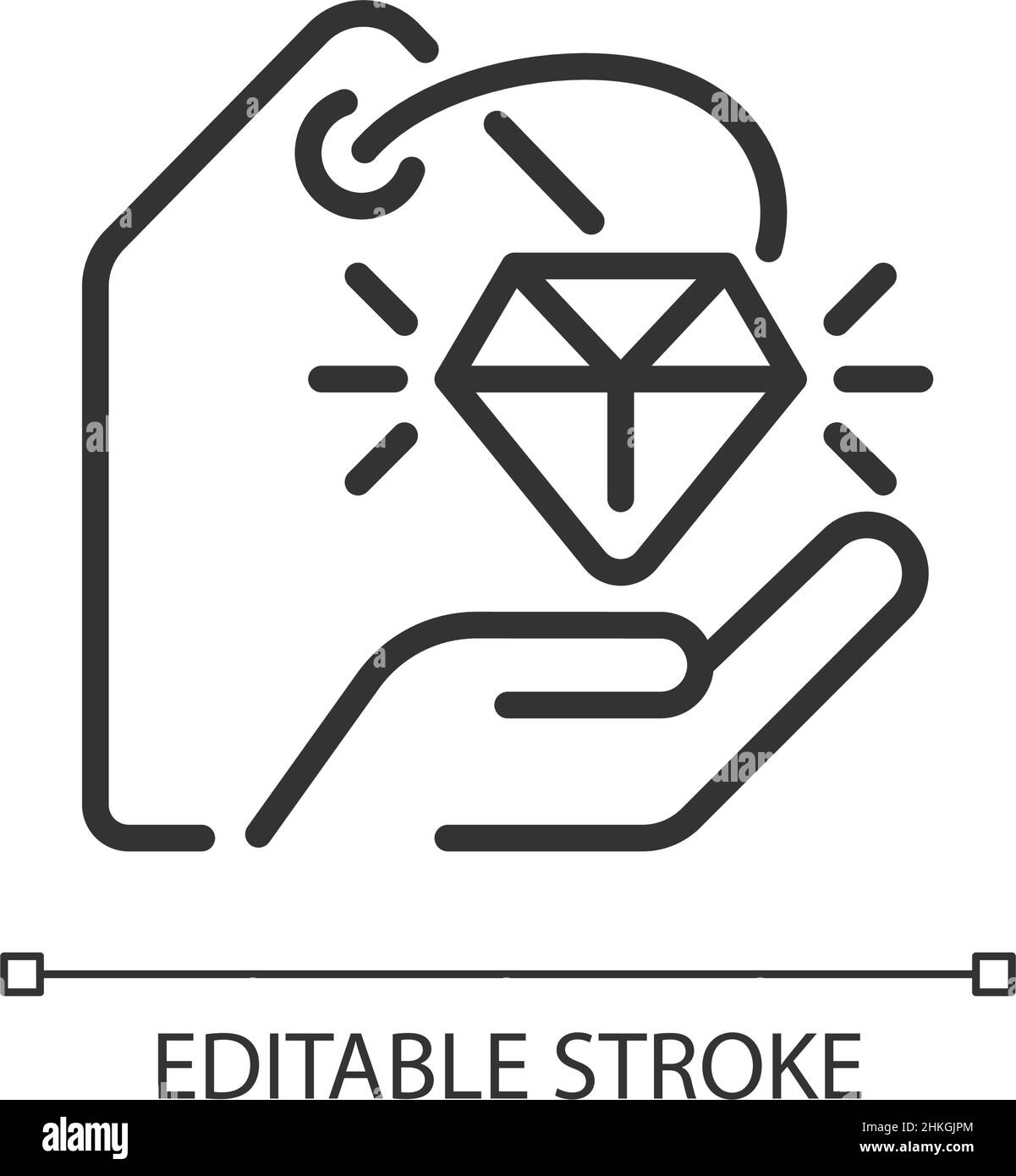 Premium goods pixel perfect linear icon Stock Vector Image & Art - Alamy