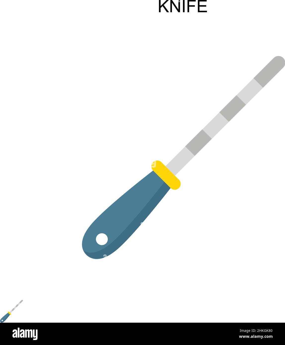 Knife Simple vector icon. Illustration symbol design template for web ...