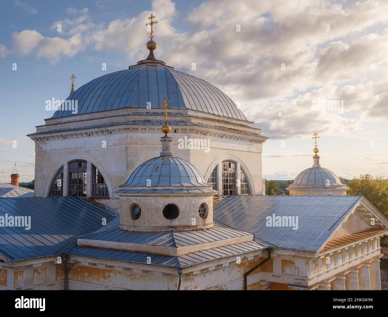 summer travel to Russia, Torzhok city. Novotorzhsky Borisoglebsky ...