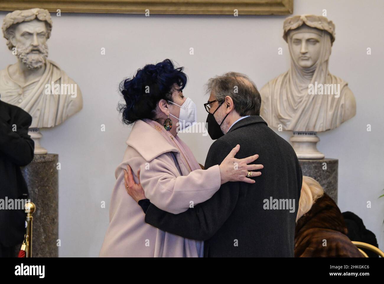Rome, Italy. 04th Feb, 2022. Rome, Monica Vitti's funeral home at the ...