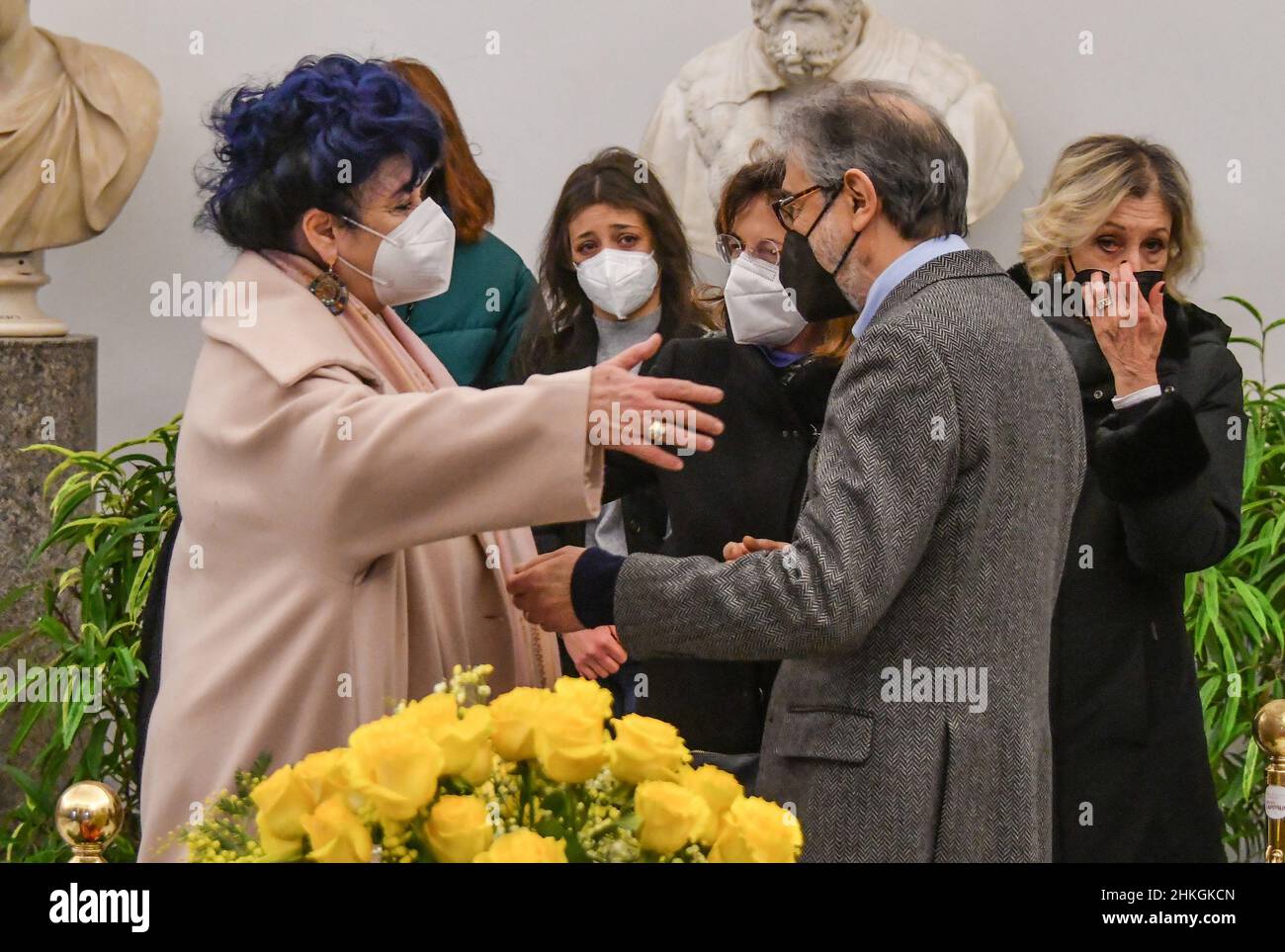 Rome, Italy. 04th Feb, 2022. Rome, Monica Vitti's funeral home at the ...